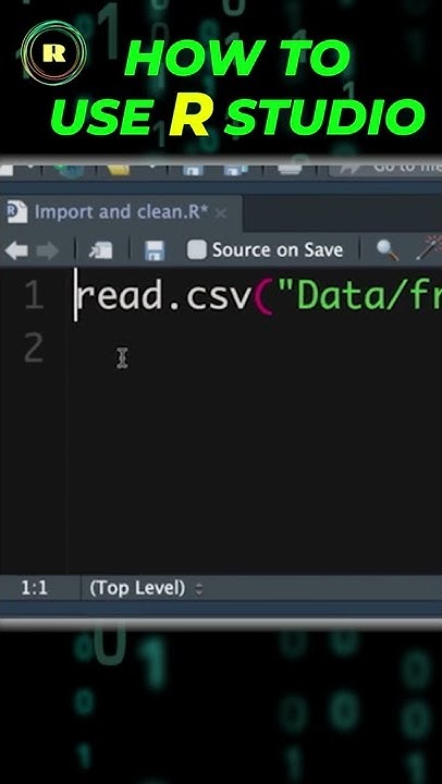 How to use R studio #short - YouTube