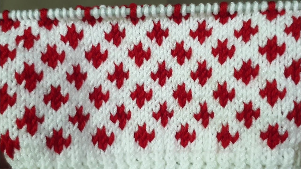 Easy Knitting Pattern | two colours knitting design | two colors knitting pattern | sweater ...