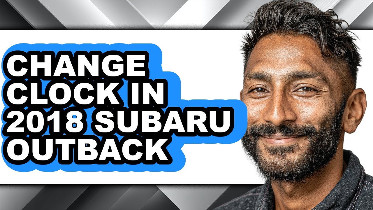 How to Change Clock in 2018 Subaru Outback (Full Guide) - YouTube