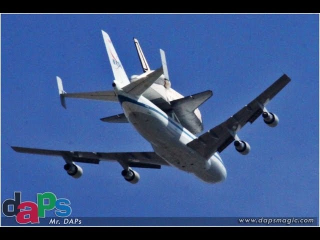 Space Shuttle Over Disneyland