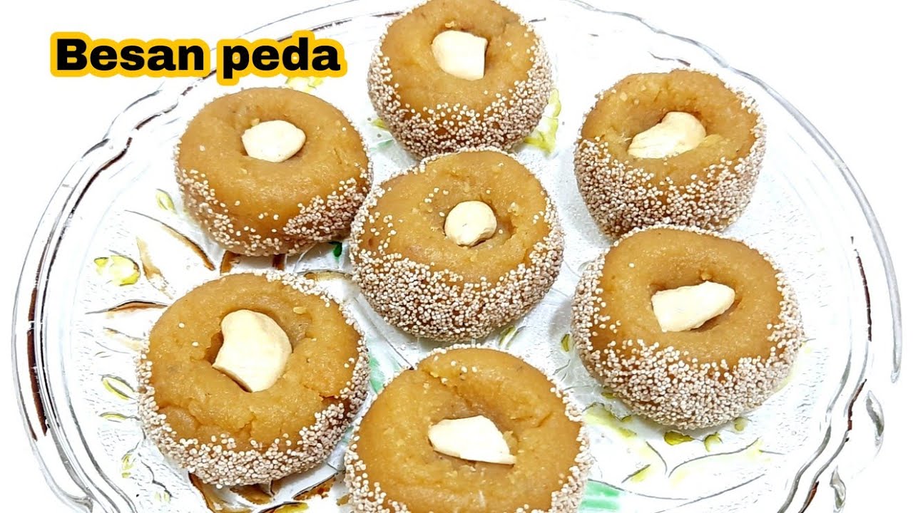 Besan peda burfi recipe | peda recipe | burfi recipe | diwali sweets ...