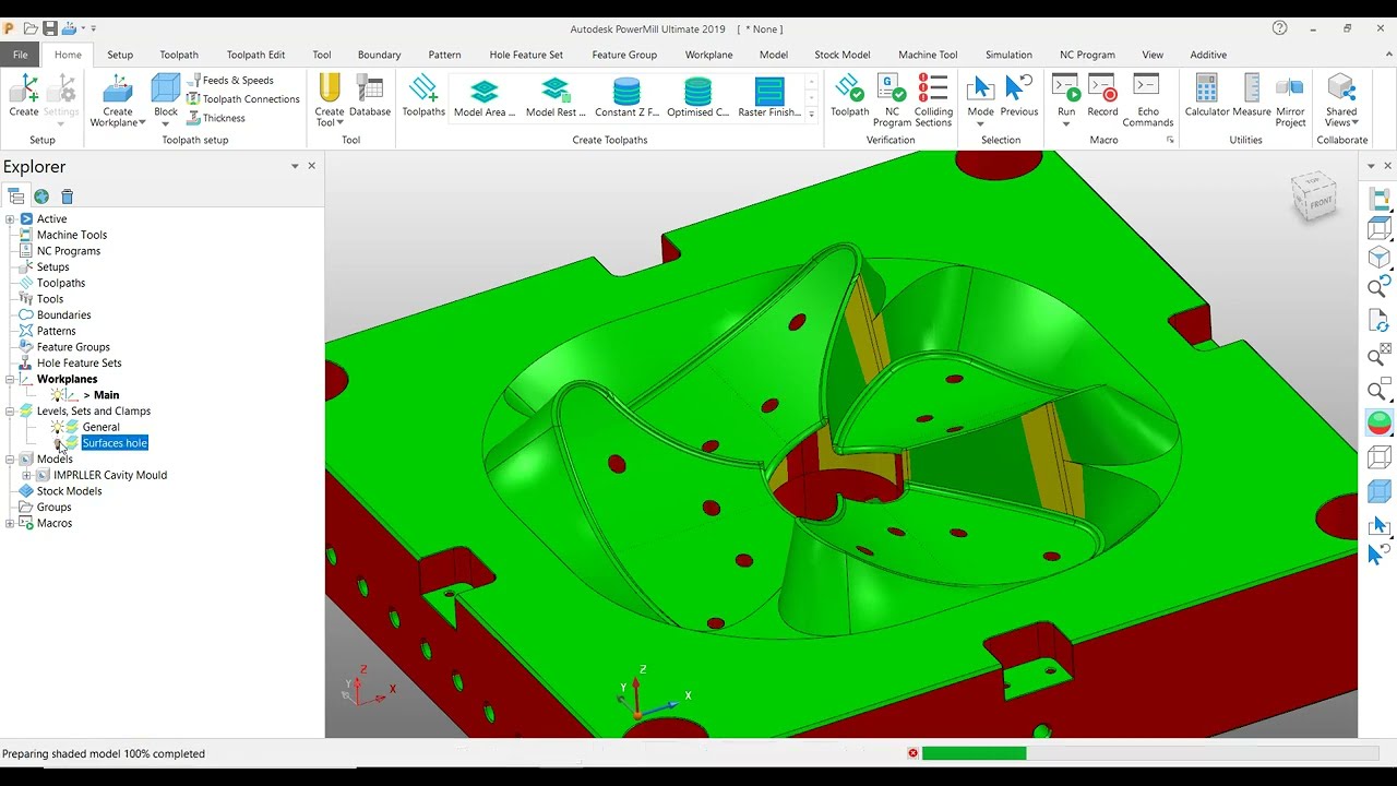 PowerMill Tutorial #110 | Mill 3D Mold & Die Machining - YouTube