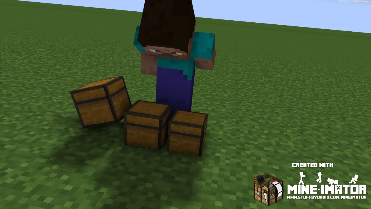 steve ia chest atacat de chest! - YouTube