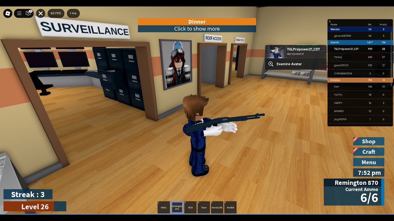 Playing Roblox prison Life v3 - YouTube