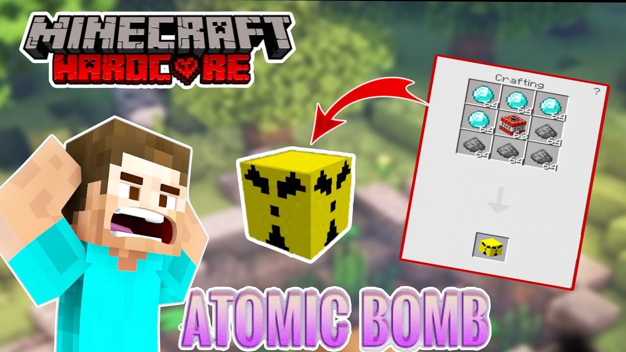 I MADE ATOM BOMB IN MINECRAFT 😱 !! - YouTube