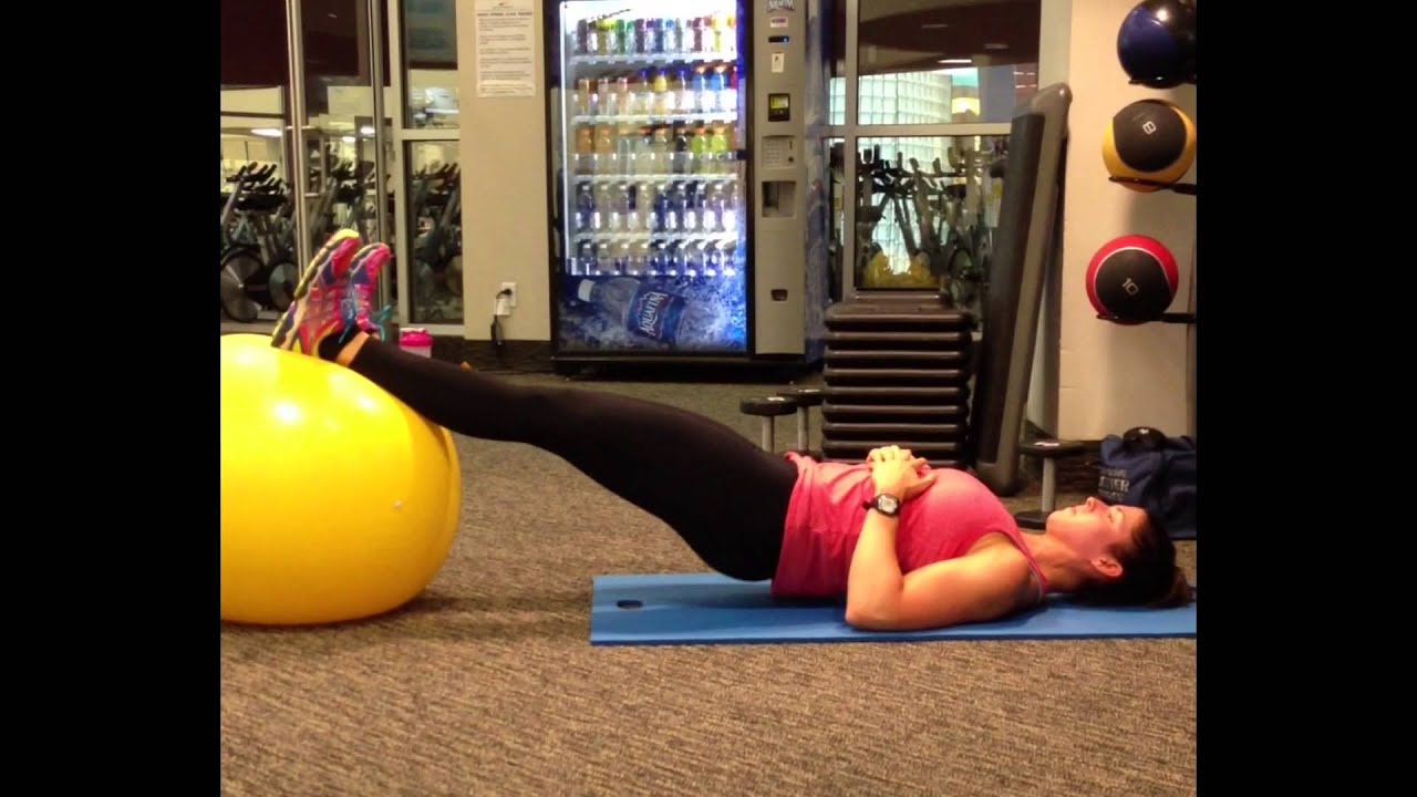 Training: Straight leg glute bridge - YouTube