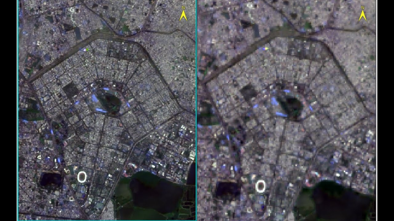 how to increase the resolution of a landsat 8 imagery? || ENVI || pan ...