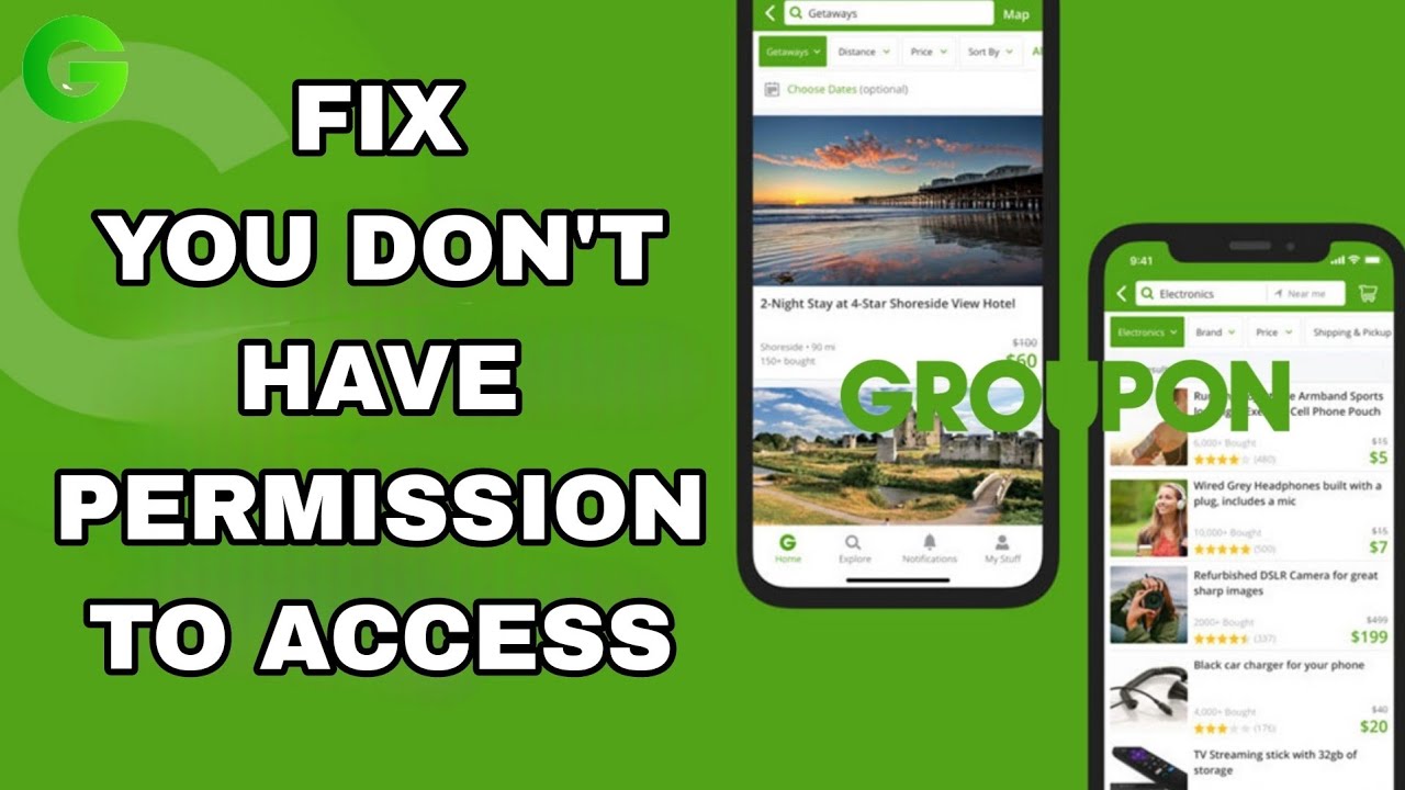 How To Fix And Solve You Don't Have Permission To Access On Groupon App ...