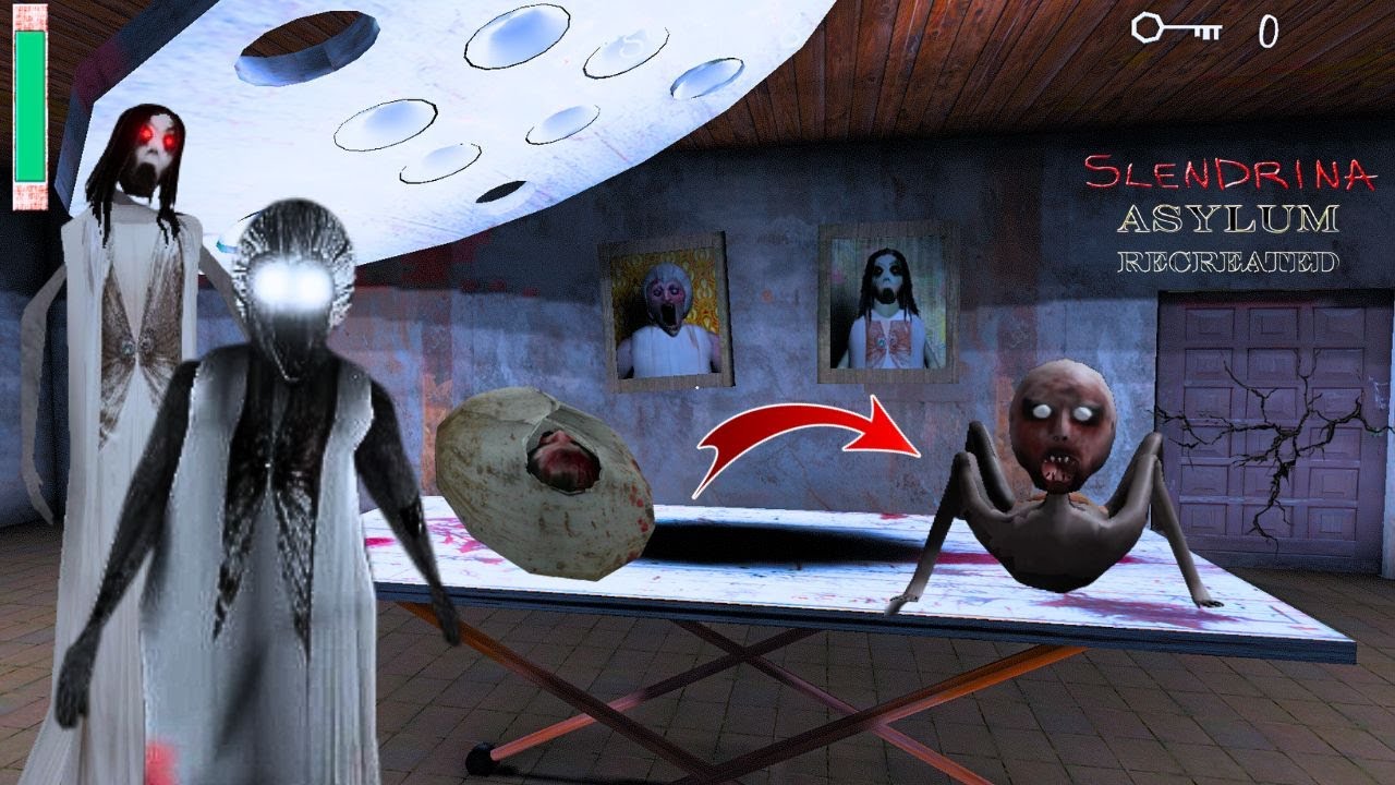 Slendrina Asylum Recreated (PC) With Baby Spider Full Gameplay - YouTube