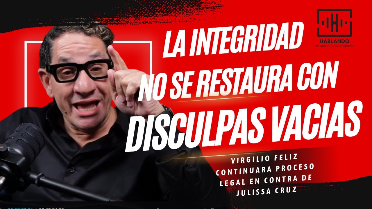 ¡Disculpas no aceptadas señora cruz! Virgilio feliz le responde a ...