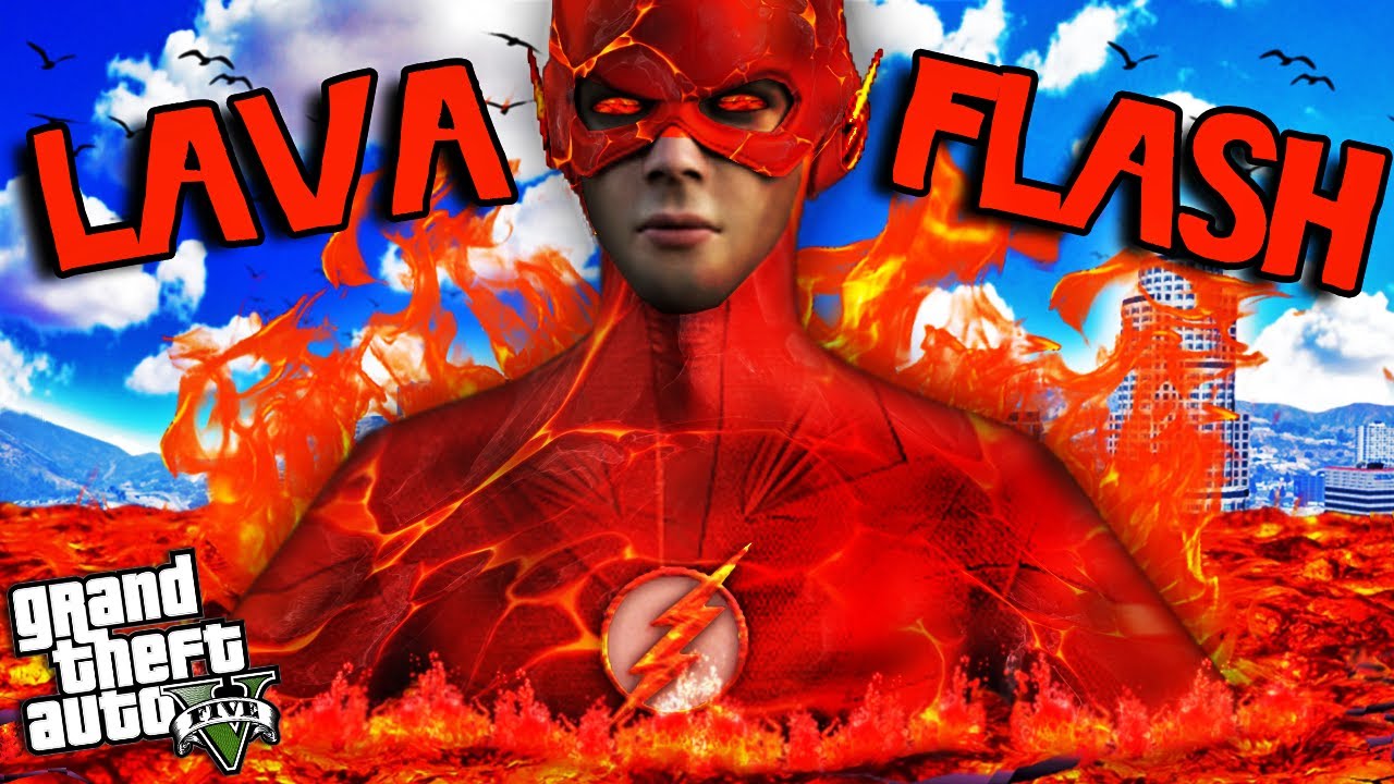 FRANKLIN becomes LAVA FLASH in GTA 5 (Super Powers) - YouTube