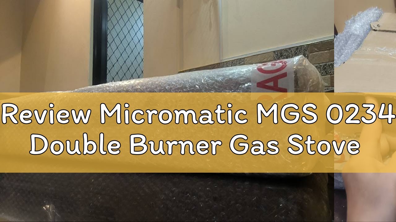 Review Micromatic MGS 0234 Double Burner Gas Stove - YouTube