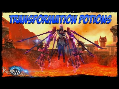 Runes of Magic - Some of the best transformation potions in game - YouTube