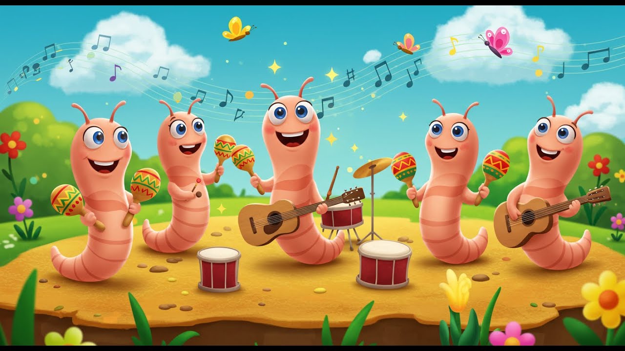 Wiggly Worm Jam | Silly Dancing Worms and Bouncy Fun for Kids - YouTube