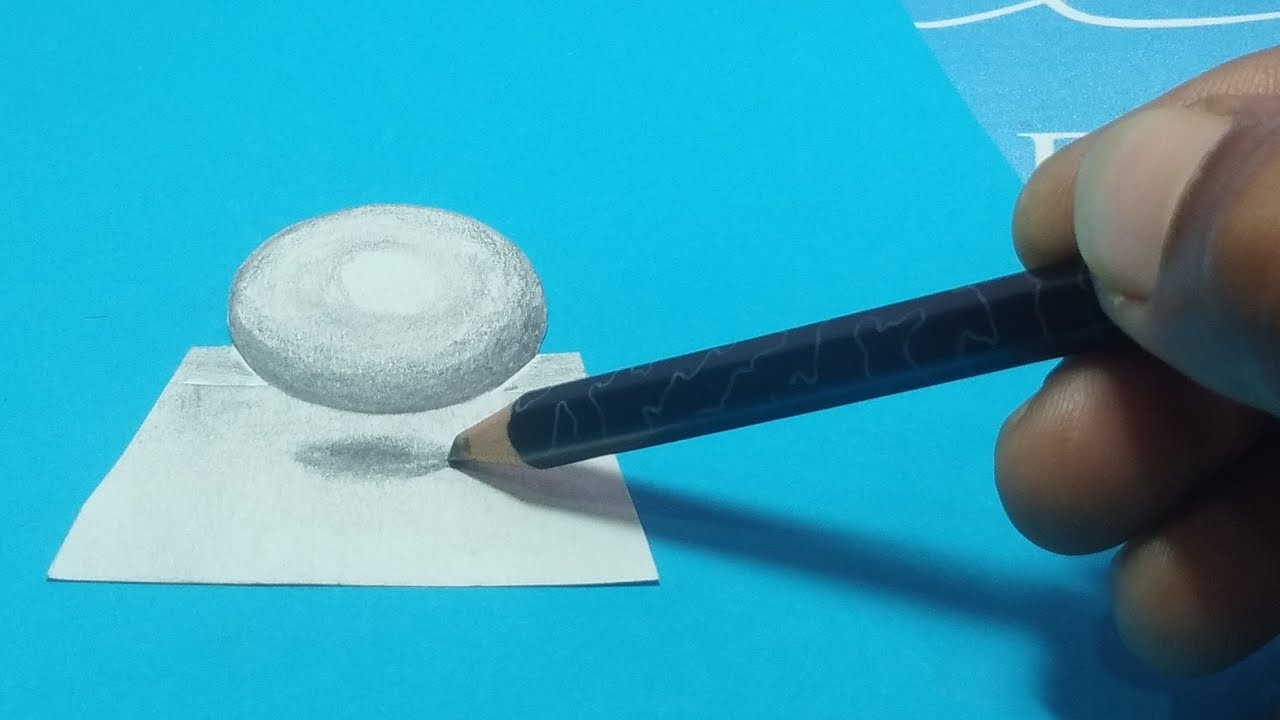 Very Easy || How To Drawing 3D Floating Circle !! Illusion –3D Trick ...