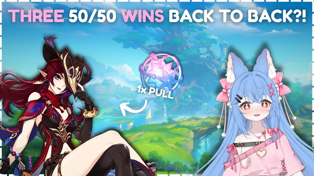 THREE 50/50 WINS! WILL SHE LOOSE?! | #vtuber #genshinimpactgameplay ...