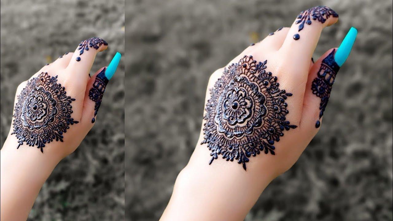 Traditional Tikki Mehndi Design! - YouTube