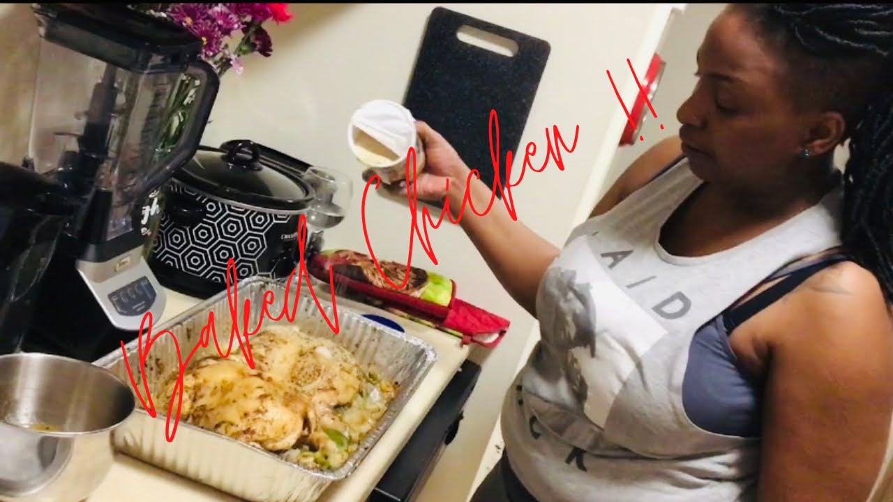 We tore this baked chicken up !! “Juicy” - YouTube