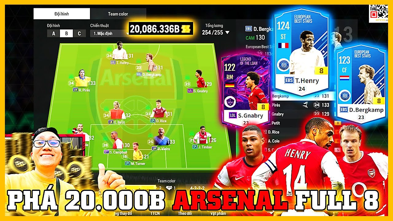Phá 20.000 Tỷ BP Tươi I Love Xây Dựng Siêu Đội Hình ARSENAL CỰC KHỦNG ...