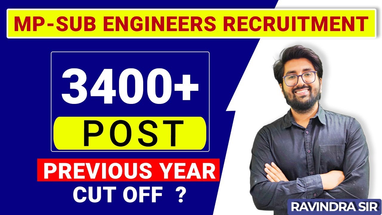 MP Sub Engineer bumper vacancies | Previous year cutoff analysis by Ravindra sir - YouTube
