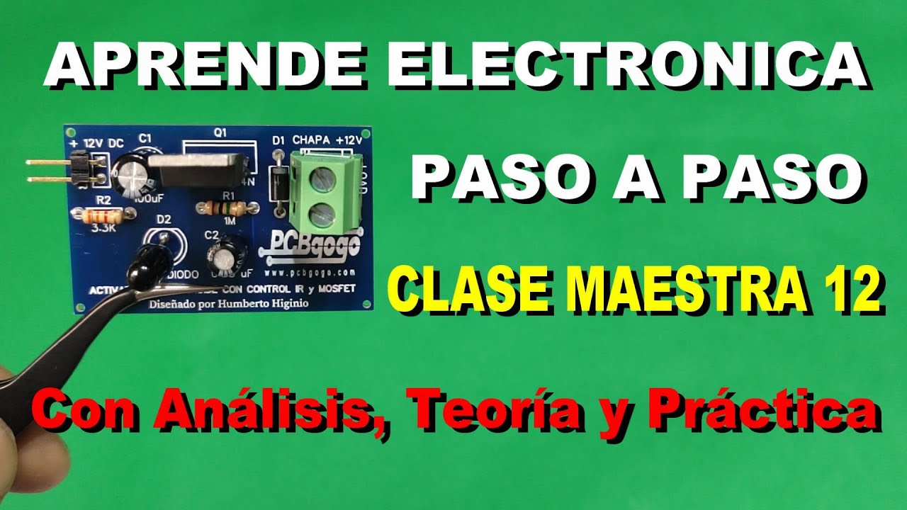 CLASE MAESTRA 12 👀👉 APRENDE ELECTRONICA FACIL CON ESTE CIRCUITO CASERO ...