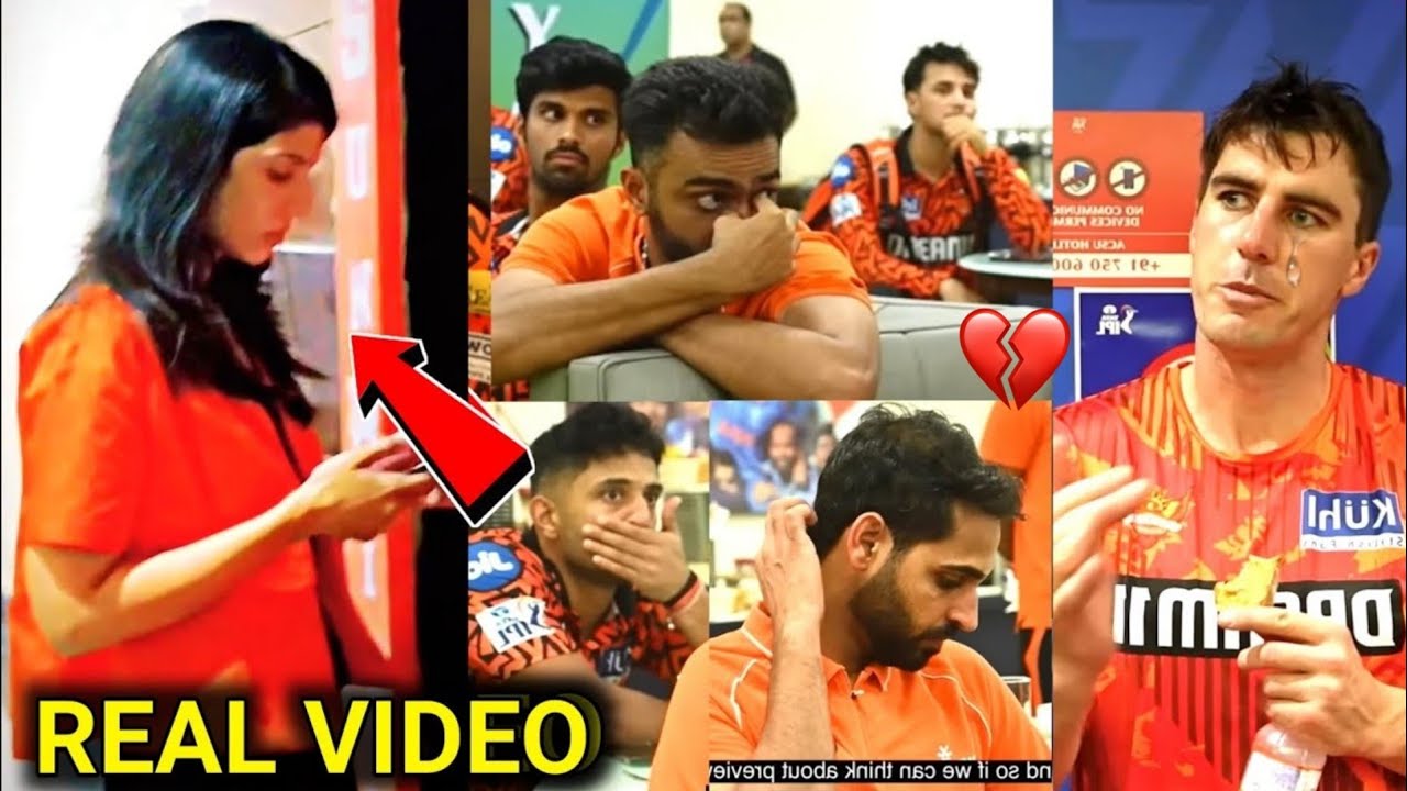 Kavya maran & SRH player Crying in dressing room🥲 after loosing vs KKR ...