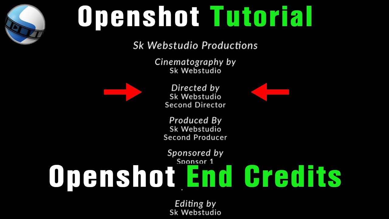 How to create End Credits in Openshot | Openshot End Credits | Openshot ...