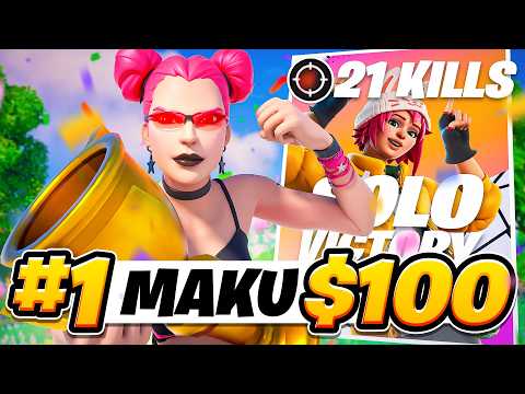 21 KILL WIN SOLO CASH CUP FINALS 🏆 | Maku