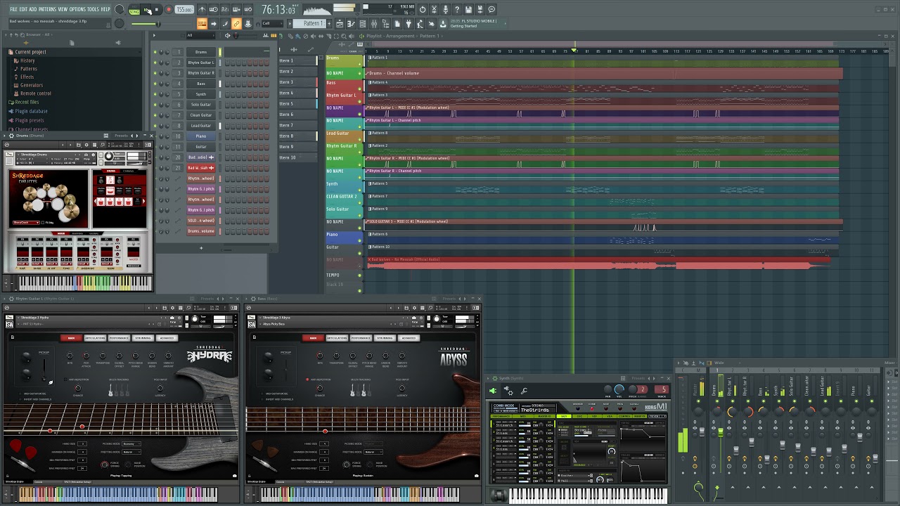 Bad Wolves - No Messiah (FL STUDIO INSTRUMENTAL COVER / SHREDDAGE 3 ...
