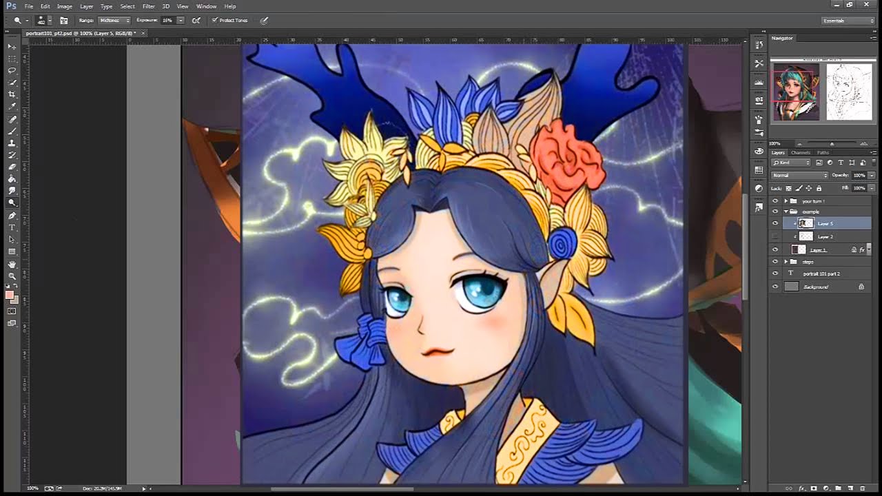 Vẽ Tay Anime Nữ - Vẽ Tay Photoshop Nữ Anime China | Photoshop Tutorial ...
