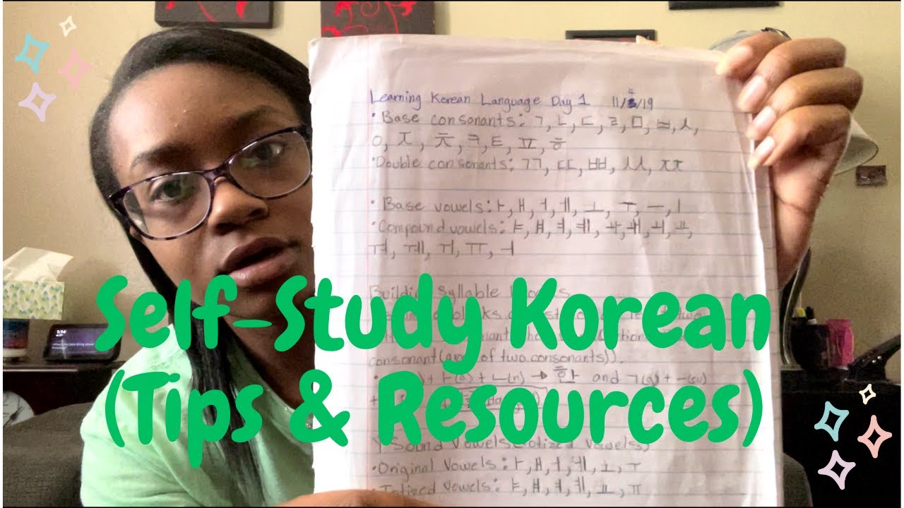 How I self-study Korean & tips - YouTube