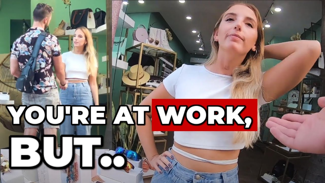 Challenge: Approach a Girl at Work - YouTube