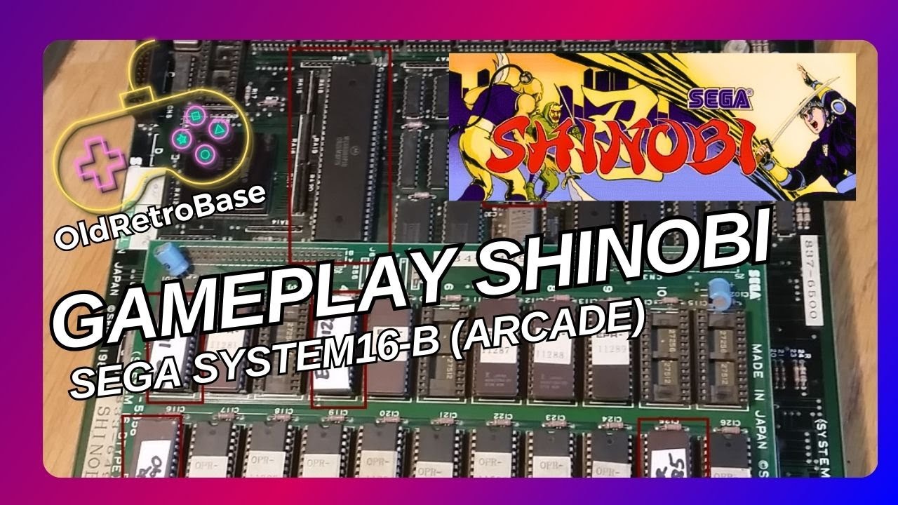 Gameplay - Sega System16-B - Shinobi - YouTube