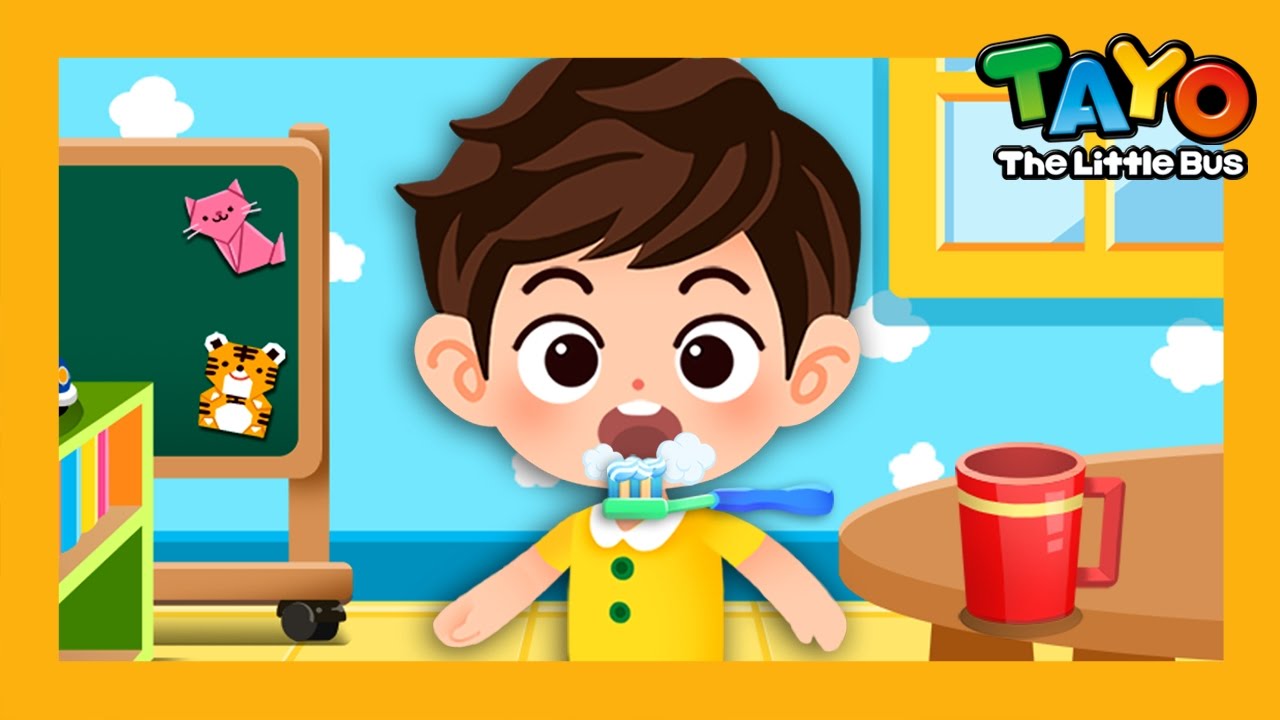 Brushing Teeth l Habit Game #5 l Learn Street Vehicles l Tayo the ...