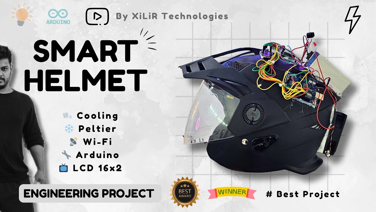 🧠 IoT & A.I Smart Cooling Helmet using Arduino, Wi-Fi & Peltier ...