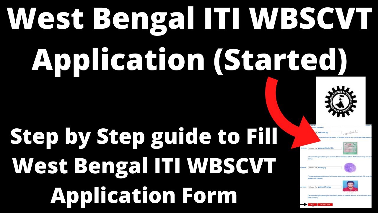 West Bengal ITI WBSCVT Application (Started) - How to Fill West Bengal ...
