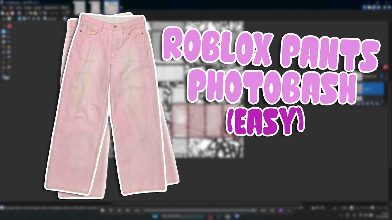 EASY ROBLOX PANTS | PHOTOBASH TUTORIAL (paint.net) - YouTube