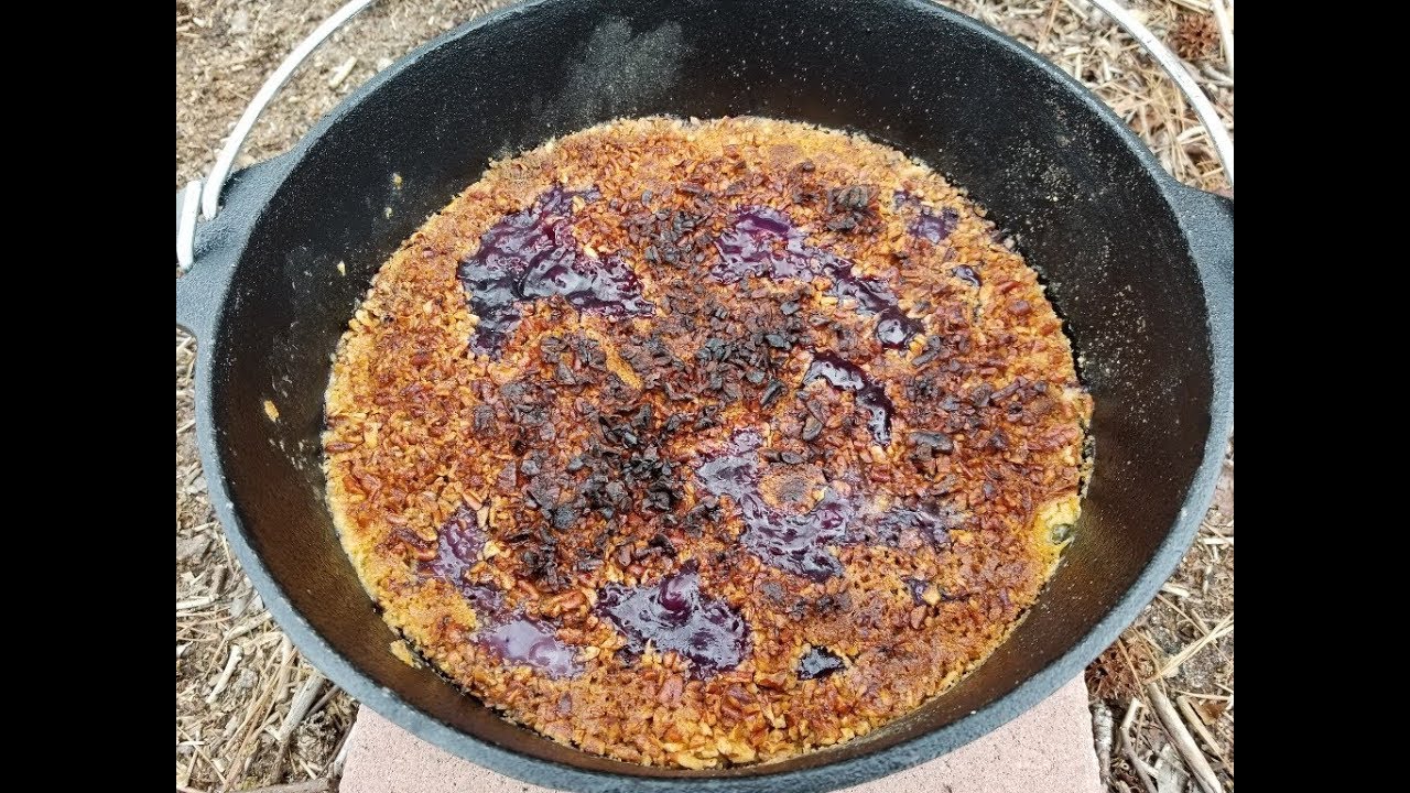 How To Cook Pineapple Blueberry Crunch in the Camp Maid Dutch Oven ...