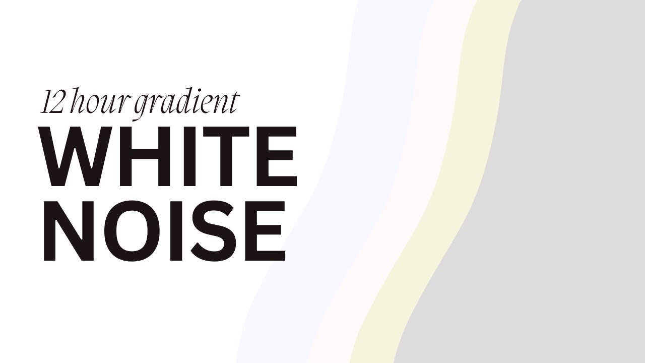 12 Hours of White Noise with Gentle White Visuals - YouTube