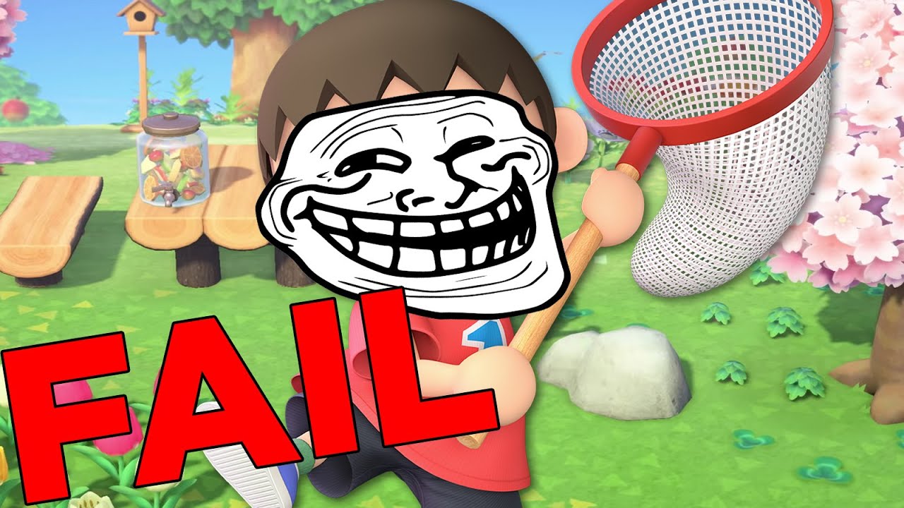 Trolling Fail (Animal Crossing New Horizons) - YouTube