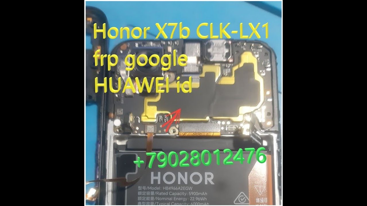 Honor X7b CLK-LX1 frp google, HUAWEI id Snapdragon Qualcom - YouTube