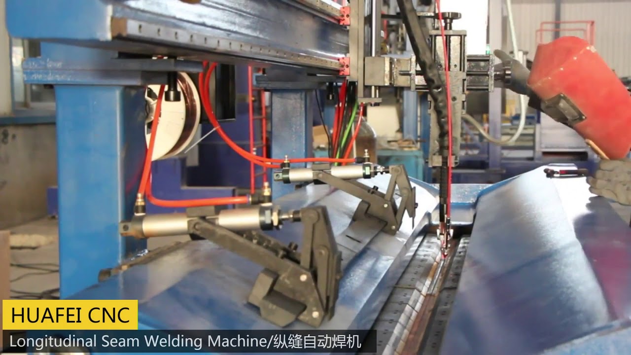 Longitudinal seam welding machine - YouTube