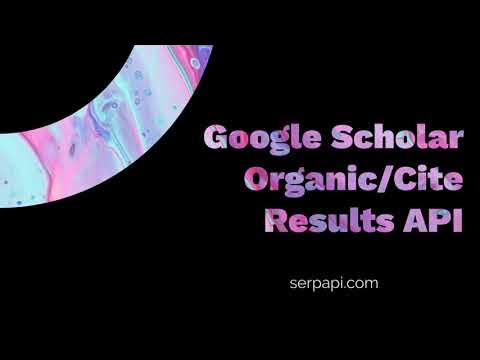 Web Scraping Google Scholar Organic, Cite Results to CSV with Python | SerpApi - YouTube