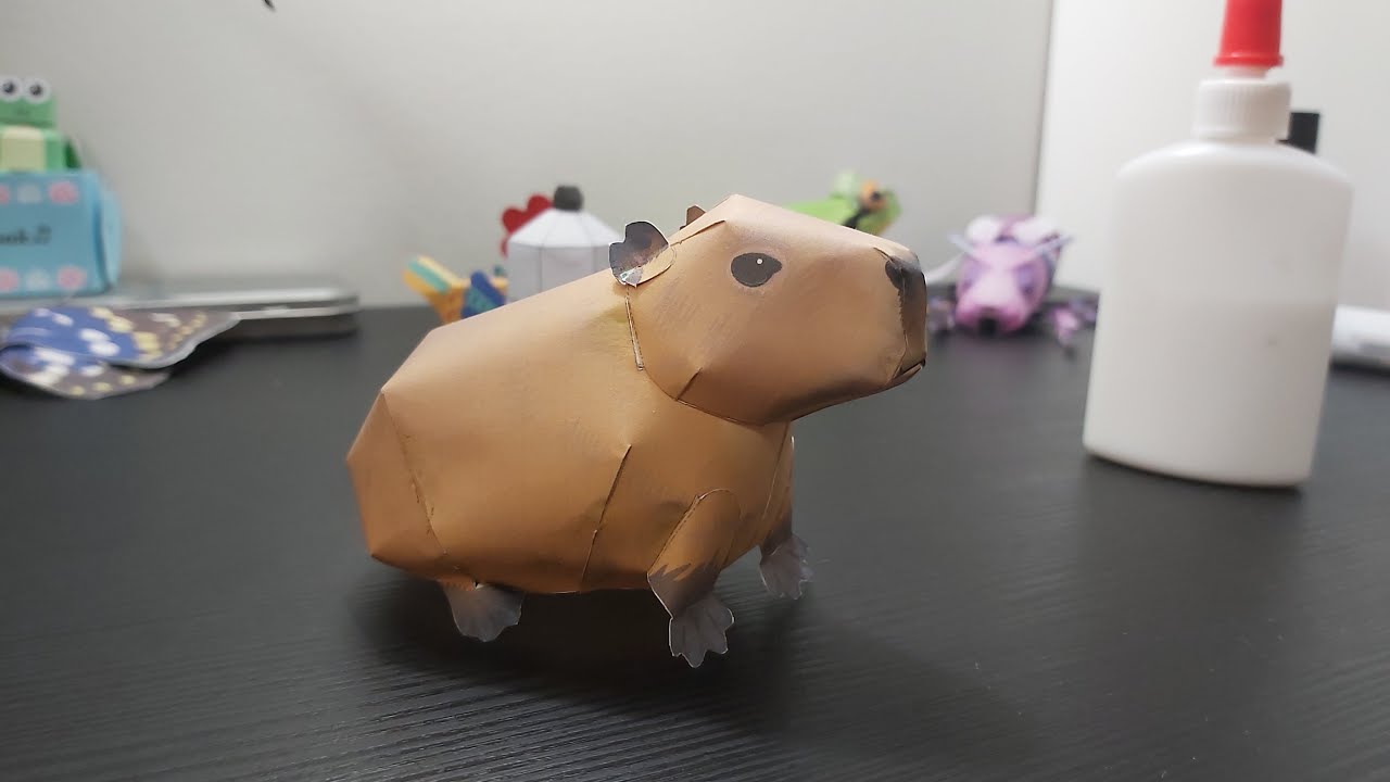 Como hacer un capivara de papel. - YouTube