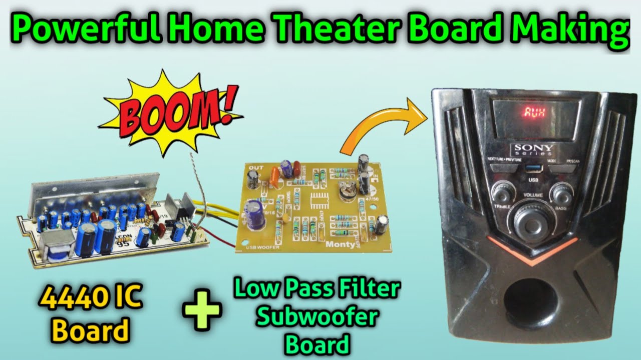 4440 IC Subwoofer Board / Low Pass Filter Subwoofer / 4440 Double IC ...