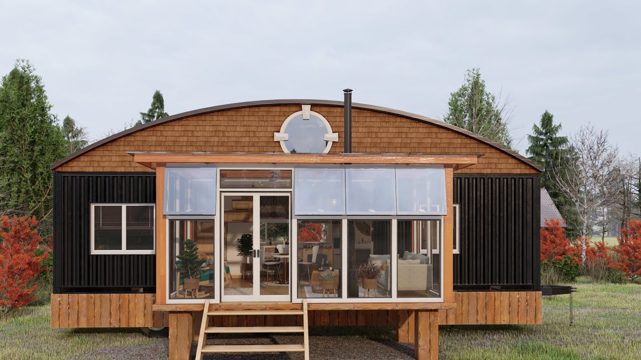 Tiny House Tour - Small house ideas design - Tiny Home Airbnb - YouTube