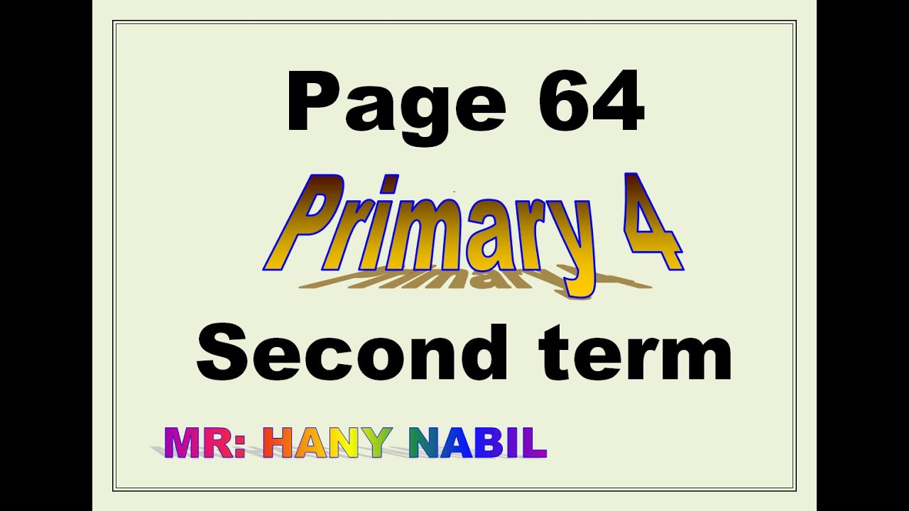 page 64 primary 4 - YouTube