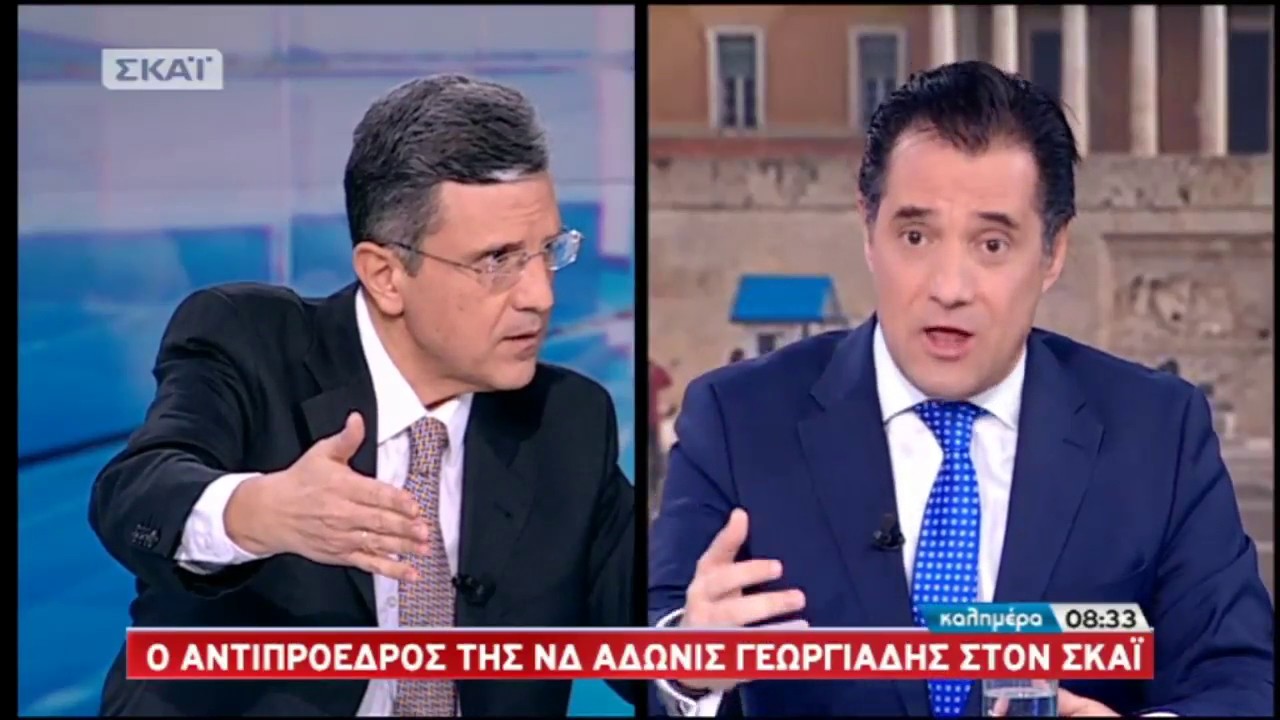Ο Άδωνις Γεωργιάδης με τον Γιώργο Αυτιά στον ΣΚΑΪ 12/03/2017 - YouTube