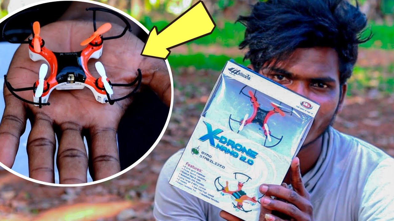 I Try World's Smallest RC Drone | Unboxing and Testing .. - YouTube