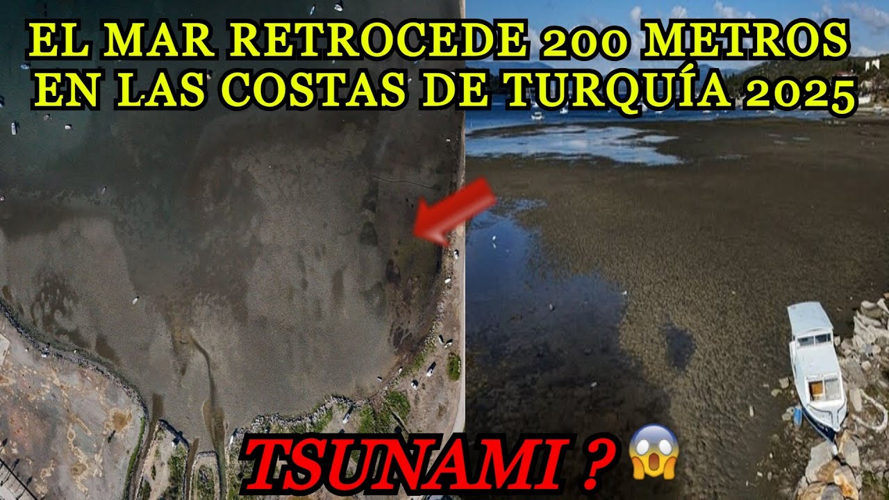 Increíble! El MAR RETROCEDE 200 metros en Turquía tras actividad ...